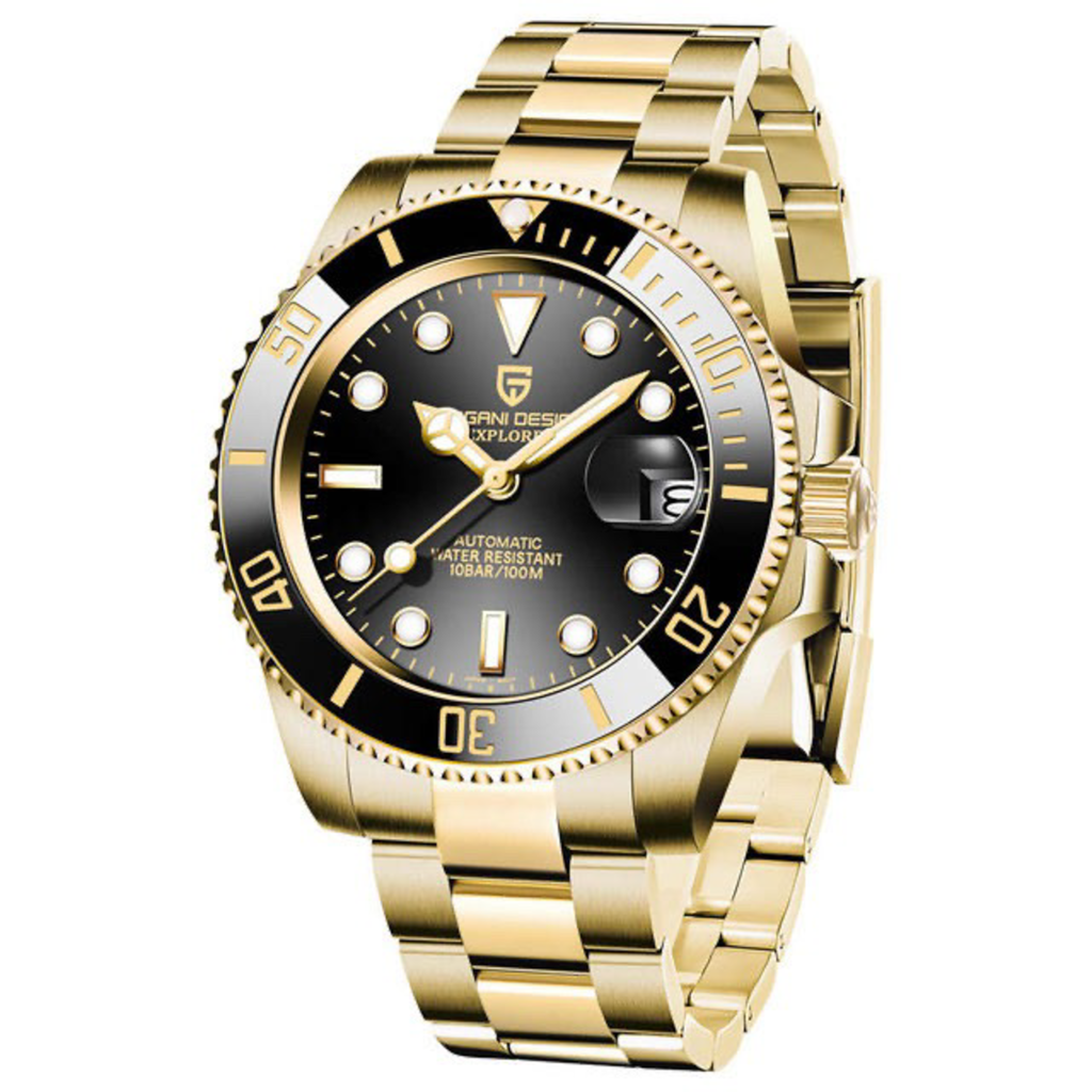Pagani Design Submariner Gold - 40mm - Seiko NH35 / Miyota 8215 ...