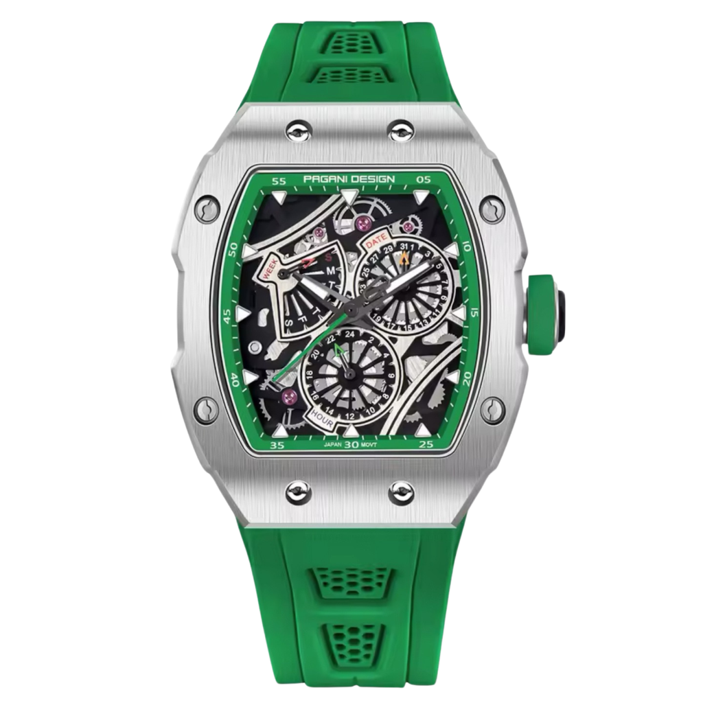 Pagani Design YS012 - Màu xanh lá cây - 41mm - Seiko VH88 - Quartz - PD ...