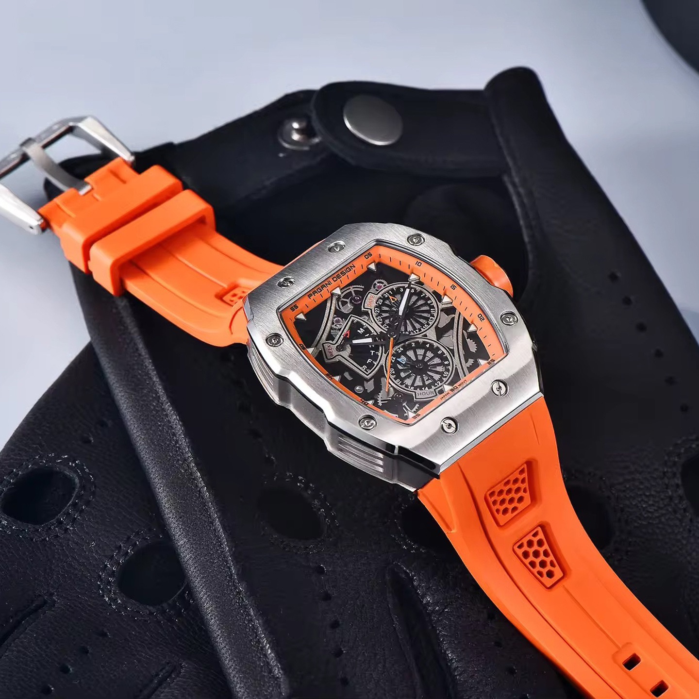 Pagani Design YS012 - Màu Cam - 41mm - Seiko VH88 - Quartz - PD YS012 ...