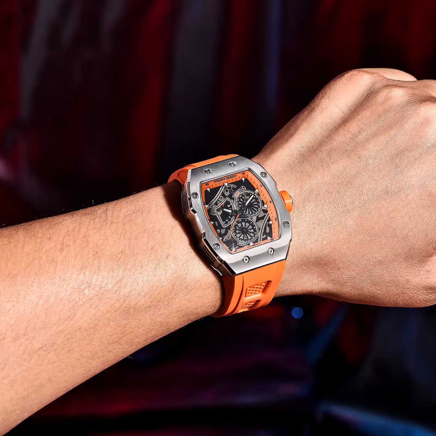 Pagani Design YS012 - Màu Cam - 41mm - Seiko VH88 - Quartz - PD YS012 ...